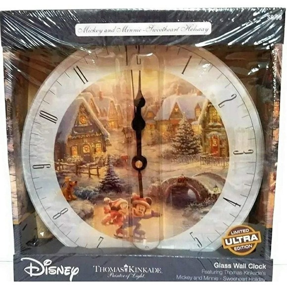 Disney | Wall Decor | Limited Ultra Edition Disney Thomas Kinkade Glass ...